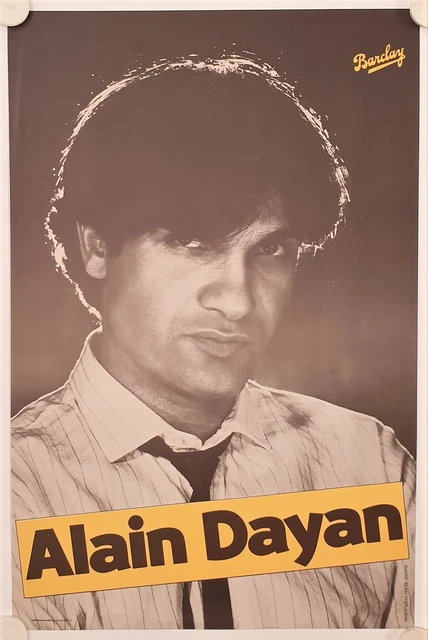 AFFICHE ALAIN DAYAN Années '70 Barclay Photo Alain Resplandin EUR 20,00 ...