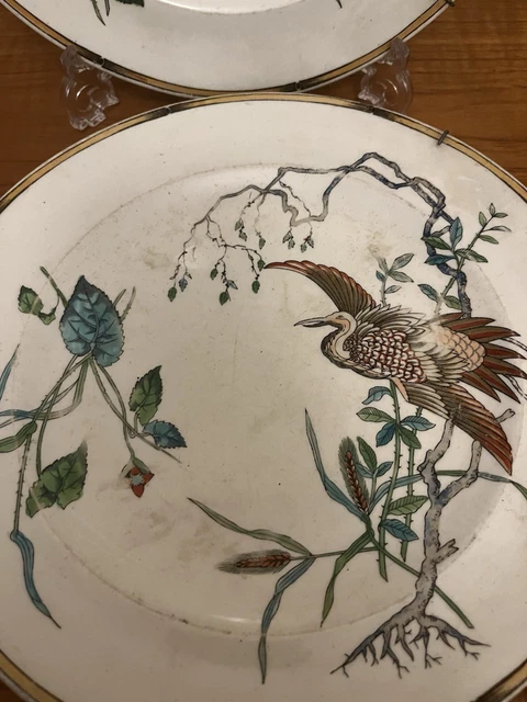 PAIR OF BEAUTIFUL Antique Royal Worcester Hand Painted Ceramic Wall ...