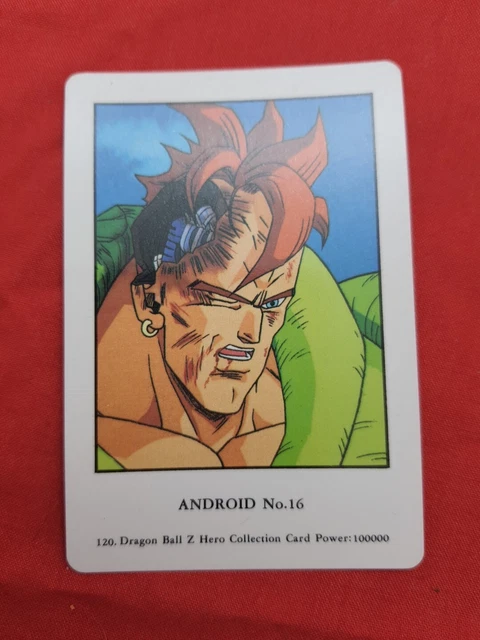 CARD CARTE DRAGON BALL Z DBZ hero collection card N 120 ANDROID No 16 ...