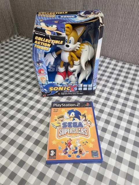 SONIC HEDGEHOG X TAILS YELLOW 9 INCH FIGURE +Playstation 2 - SEGA ...