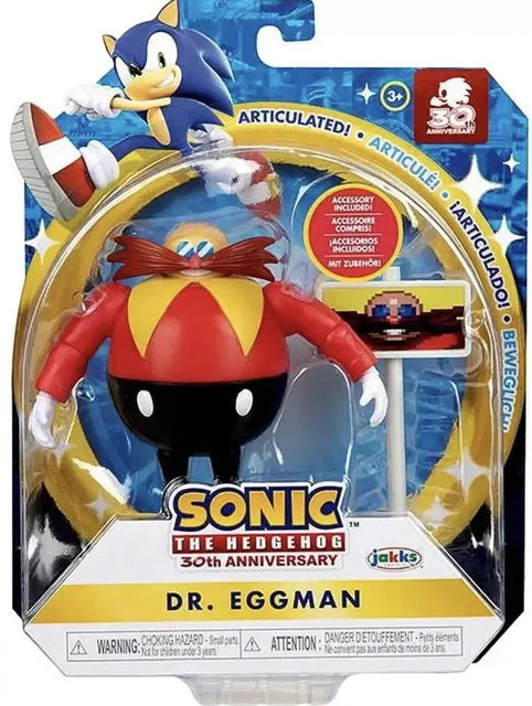 SONIC THE HEDGEHOG 30th Anniversary Dr Eggman Figure 4" Jakks Pacific ...