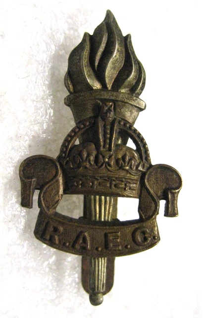 BRITISH ARMY R.A.E.C. Cap Badge ww1, J.R.Gaunt London £18.55 - PicClick UK
