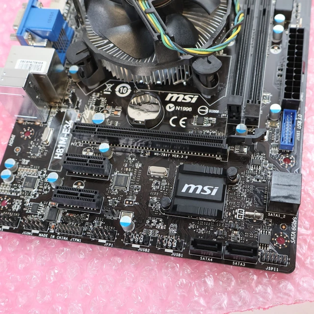 MSI H81M-E34 MS-7817 Motherboard + i3-4150 3.50GHz CPU + IO Shield £43. ...