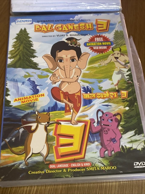BAL GANESH 3 DVD Region Free Hindi Animated Musical Movie With Bonus ...