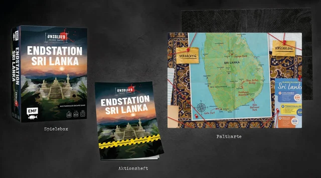 KRIMI-SPIELEBOX: UNSOLVED CRIME Cases - Endstation Sri Lanka | GmbH | Deutsch EUR 23,95 ...
