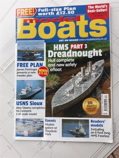 Model Boats Plan Trawler Lk57 And Magazine December 2016 Vol66 Issue 793 £700 Picclick Uk