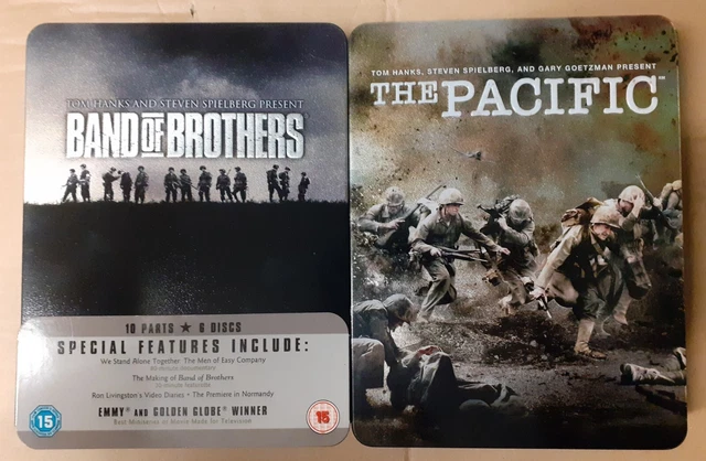 THE PACIFIC/BAND OF Brothers Collectors Tins DVD Boxsets Bundle- Good ...