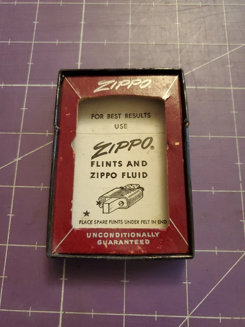 1950S ? ZIPPO lighter box bottom only $24.99 - PicClick