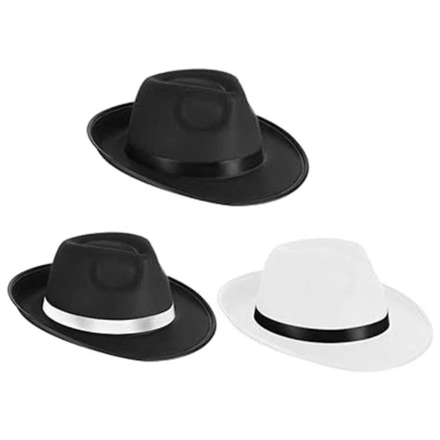 FASHION TRILBY HAT Nonwoven Fedora Hat Stage Show Panama Role Play ...