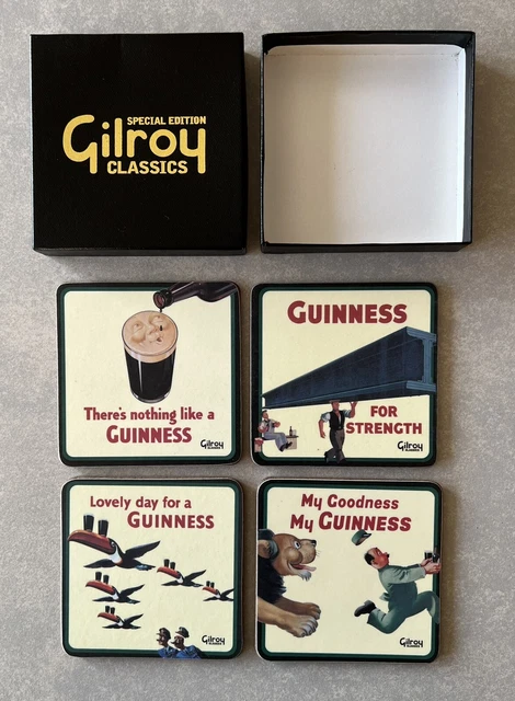 SET OF 4 Guinness Coasters. Special Edition Gilroy Classics. Vintage ...