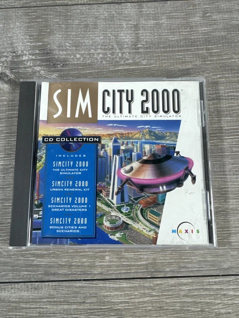 VINTAGE PC SIM City 2000 1995 CD-ROM Game Disc The Ultimate City ...