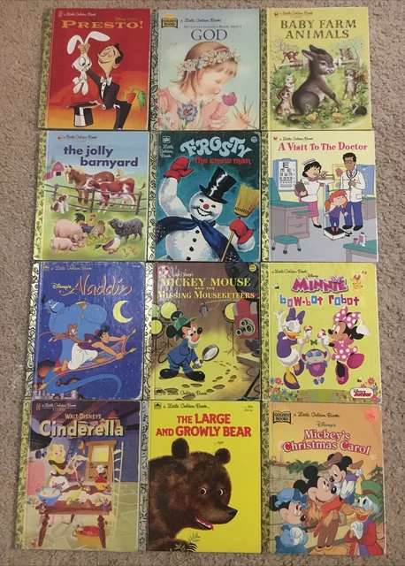 LOT OF 25 Vintage To Modern Little Golden Books Kids Disney Animals ...