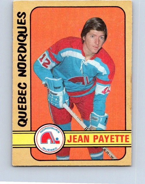 CARTE VINTAGE WHA Hockey Opc 1972 Jean Payette Québec Nordiques Numéro Hi No187 EUR 11,36 ...