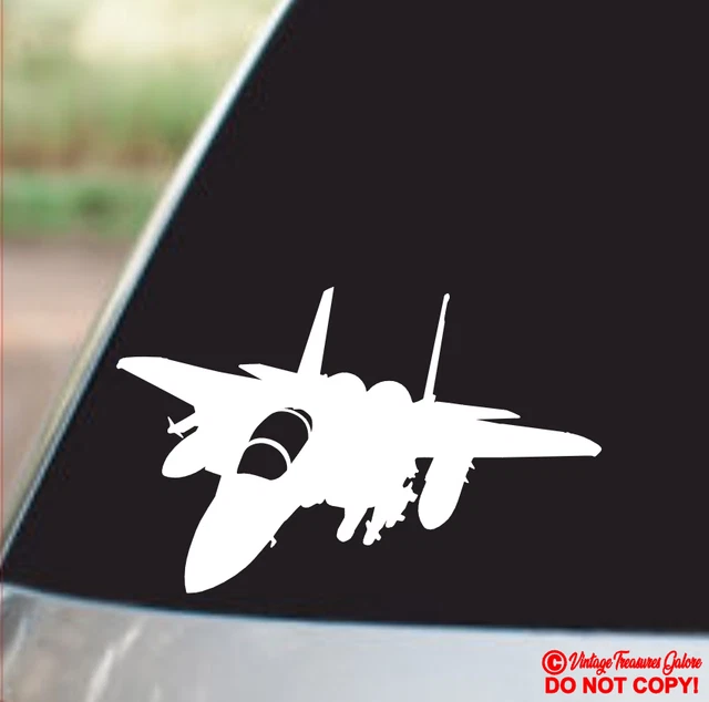F-15 EAGLE FIGHTER JET Vinyl Decal Sticker Car Window Wall Bumper ...