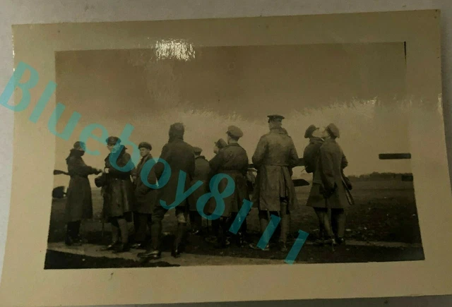 WW1 RFC / RAF Officers At the Aerodrome Germany 1919 3 x 2 inches £21. ...