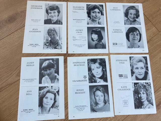 TENKO - RARE acting Z-page set. Stephanie Cole, Beacham, Ann Bell,Jean ...