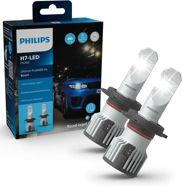 ULTINON PRO6000 BOOST H7 LED Headlight Bulb with Road Legal 300% ...
