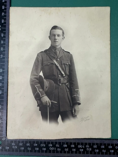 ORIGINAL WW1 BRITISH Army Printed Officers Photograph -Royal ...