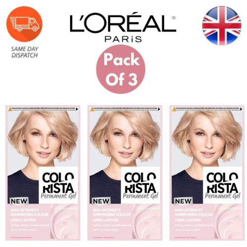 L'ORÉAL PARIS COLORISTA Permanent Hair Dye 3x More Shine Light Rose ...