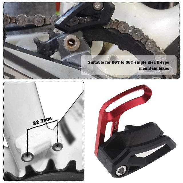 1X BIKE CHAIN Guide for 26T to 36T Single Disc E-type Mountain Road ...