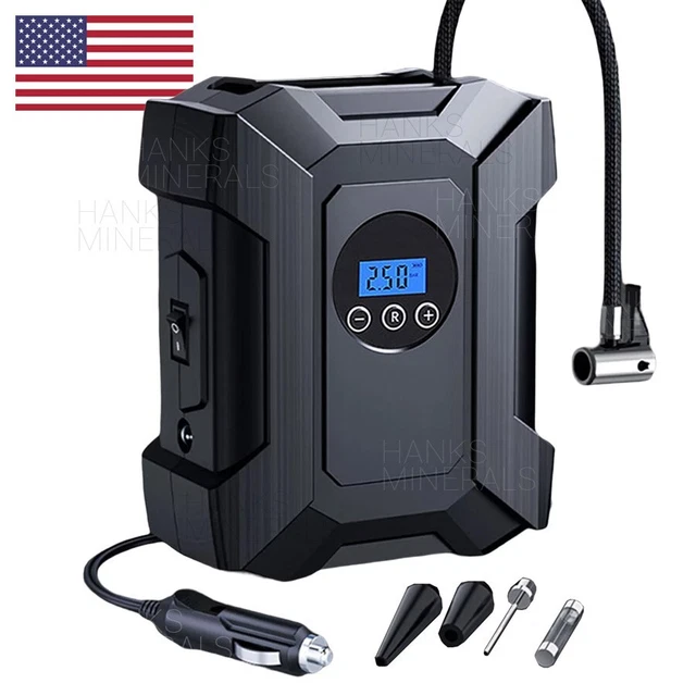 CAR AIR TIRE Pump Inflator Portable Compressor Digital Electric Auto ...
