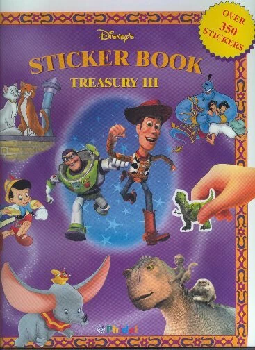 DISNEY STICKER BOOK TREASURY III 350+ Stickers 6 Books In 1 NEW ...