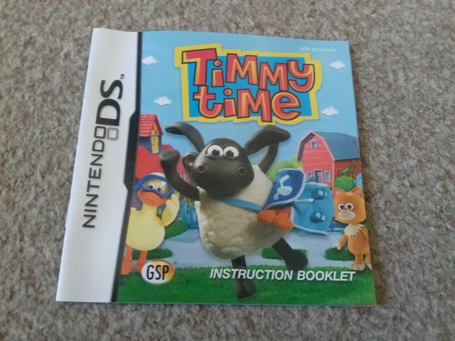 NINTENDO DS BOOKLET instructions manual timmy time £3.49 - PicClick UK