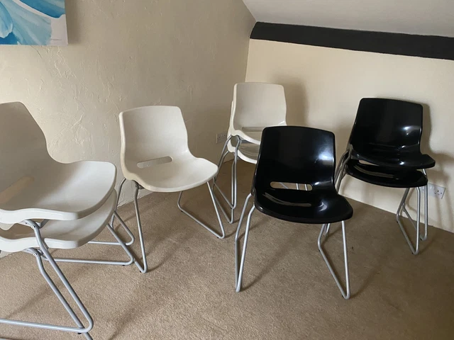 IKEA STACKABLE CHAIRS - 9 in Total £40.00 - PicClick UK