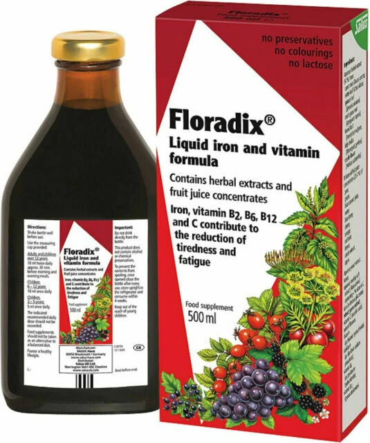 FLORADIX FLORAVITAL IRON Vitamin Formula Liquid 500ml £17.69 - PicClick UK