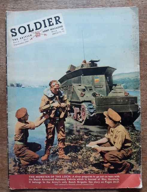 SOLDIER THE BRITISH Army Magazine, Sept 1949 vol 5 no 7, soldiers WW2 ...