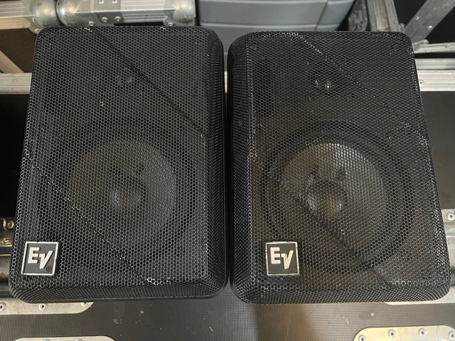 BLACK ELECTRO VOICE EV S-40 S40 Speakers Pair. Small Speaker - Monitor ...