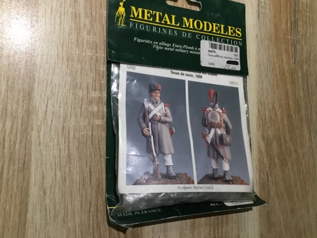 MAQUETTE FIGURINE. METAL Modeles. Grenadier D Infanterie De Ligne 1806 ...