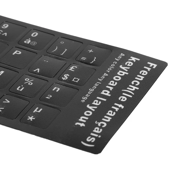 NEW FRENCH KEYBOARD Sticker Replacement Keyboard Sticker For Desktop PC ...