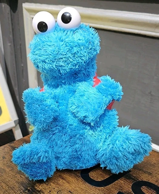 SESAME STREET COUNT ‘N’ Crunch Cookie Monster Talking Toy 10” With One ...
