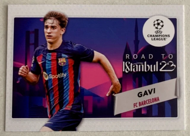 GAVI FC BARCELONA 2022-23 Topps UEFA Club Road To Istanbul 23 Card #RF ...