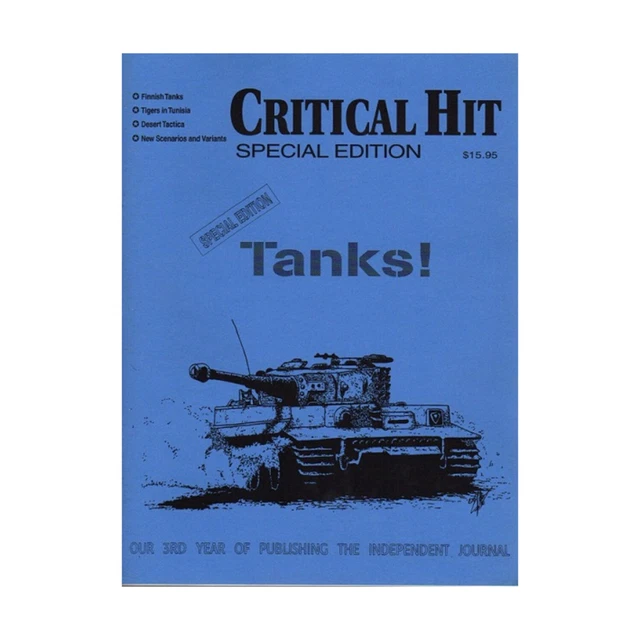 CRITICAL HIT ASL Mag Tanks Special Ed (Original Ed) Mag VG+ $28.00 ...