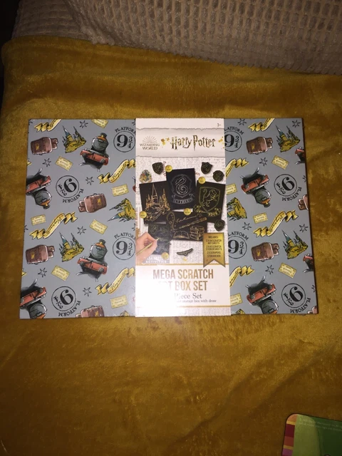 SAMMLERSTÜCK HARRY POTTER Hogwarts Mega Scratch Art Set EUR 15,52 ...