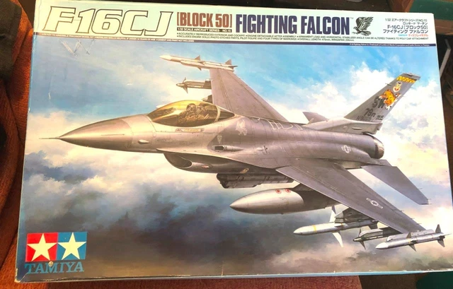 TAMIYA 1/32 SCALE U.S.A.F. F-16CJ [BLOCK 50] "FIGHTING FALCON" MODEL KIT BOXED £83.50 - PicClick UK