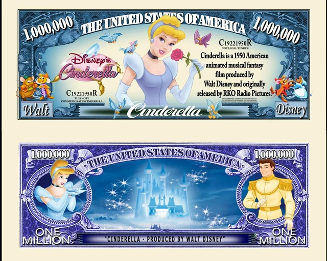 ASH - US MILLION DOLLAR BILL! Walt Disney Princess Tale Cartoon £1.77 ...