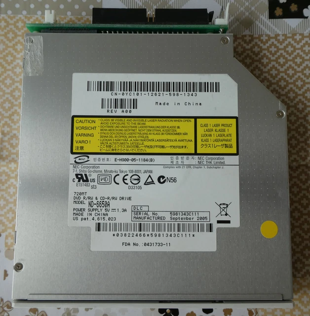 SONY/NEC OPTIARC AD-5200S Internal DVD & CD PATA Disc Drive £11.12 ...