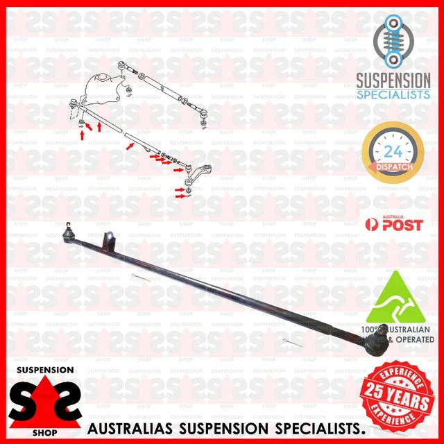 FRONT AXLE INNER Tie Rod Suit NISSAN Patrol 2.8 TDiC (Y61) PATROL GR V Wagon EUR 103,45 ...