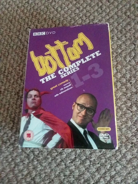 BOTTOM: THE COMPLETE Series 1-3 DVD (2005) Adrian Edmondson cert 15 3 ...