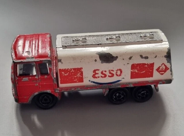 MAJORETTE SAVIEM ESSO Tanker 1/100 Vintage 1980s Diecast Model Toy Car ...