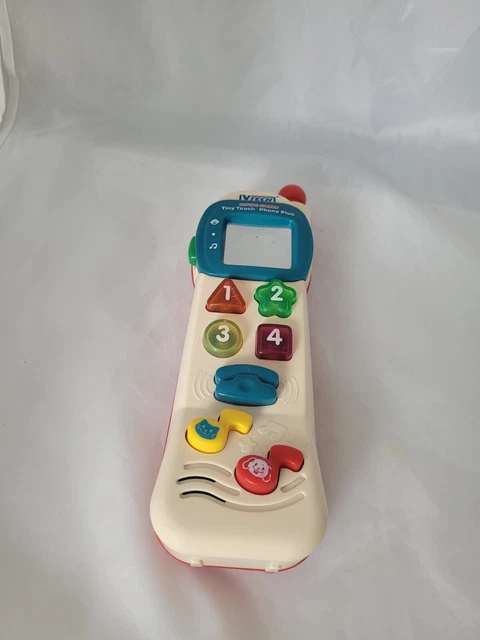 VTECH LITTLE SMART tiny touch phone plus vintage retro toy music sounds ...