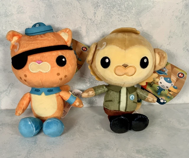 OCTONAUTS ABOVE & Beyond Crew Kwazii & Paani Plush Soft Toy Bundle ...