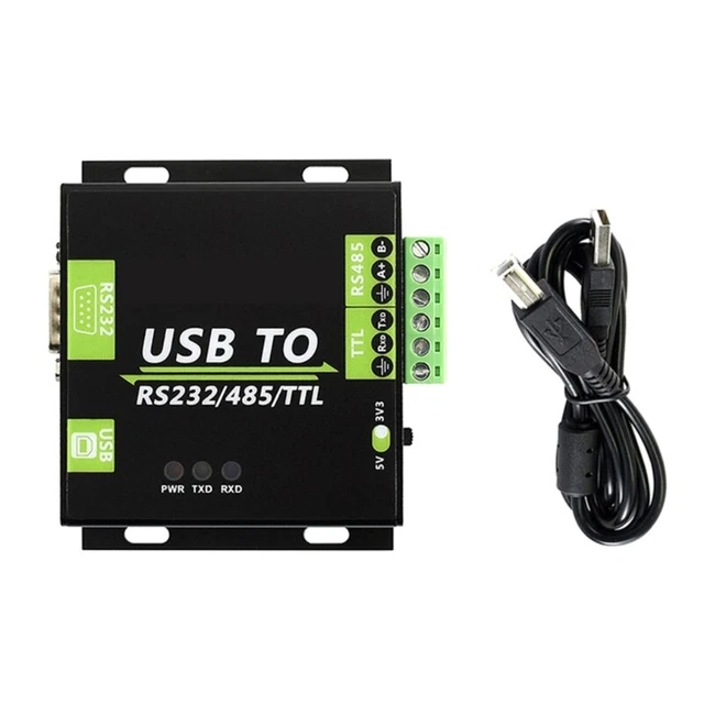 INDUSTRIAL USB TO RS232/485/TTL (UART) Isolated Converter Power ...