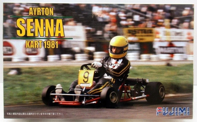 FUJIMI 1/20 AYRTON Senna 1981 Kart Series Japan Vintage Rare Unbuilt ...