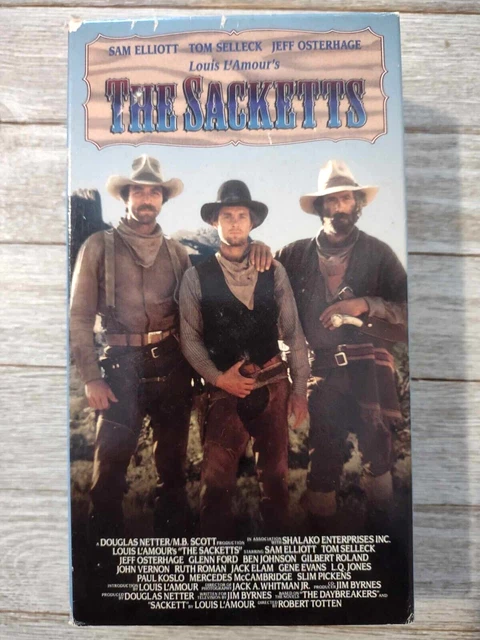 THE SACKETTS WESTERN Sam Elliot Tom Selleck 2-Tape Set (VHS, 1991) £11. ...