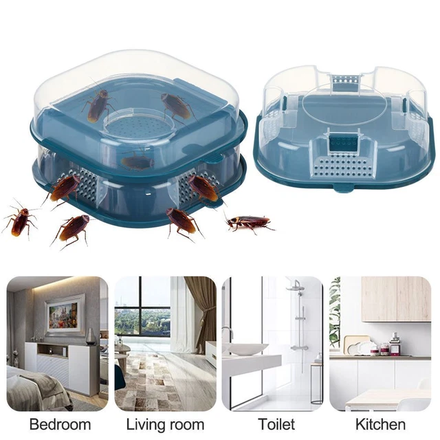 KITCHEN COCKROACH TRAP Box Insect Catcher Cockroach Killer Traps Bugs ...
