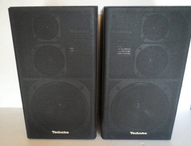 TECHNICS SB-F950 3 Way Speaker System Black Ash Finish 120W 8 ohms ...